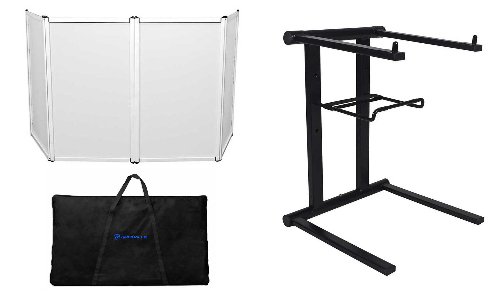RFAAW DJ Facade + RLS2400 Laptop Stand Bundle – Rockville
