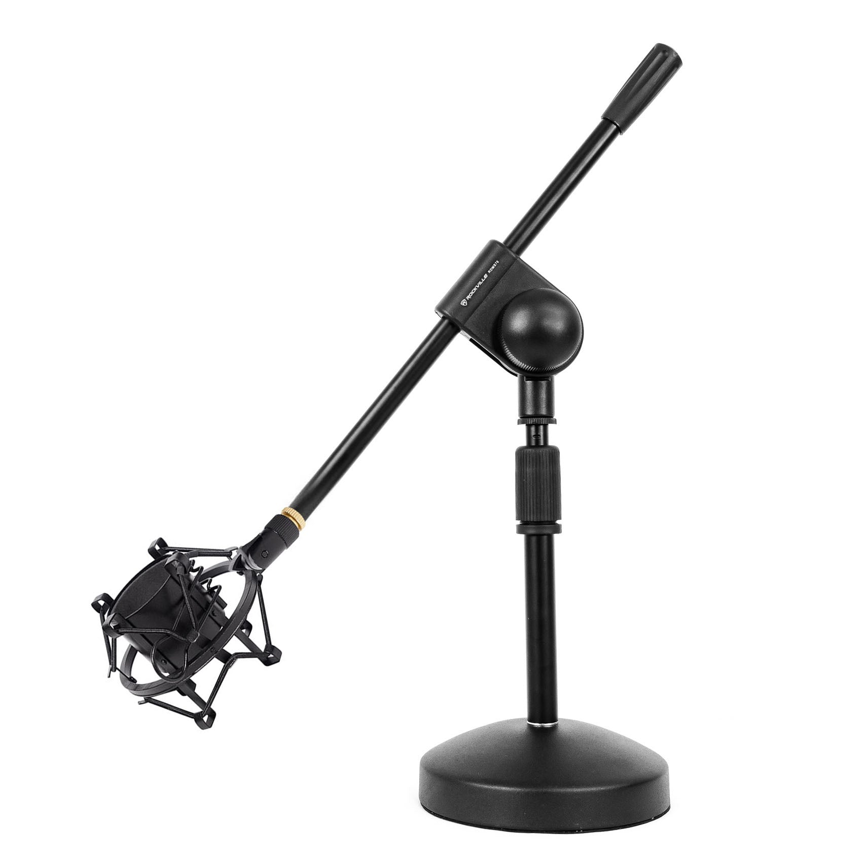 Desktop Boom Mic Stand + Studio Shock Mount Bundle – Rockville