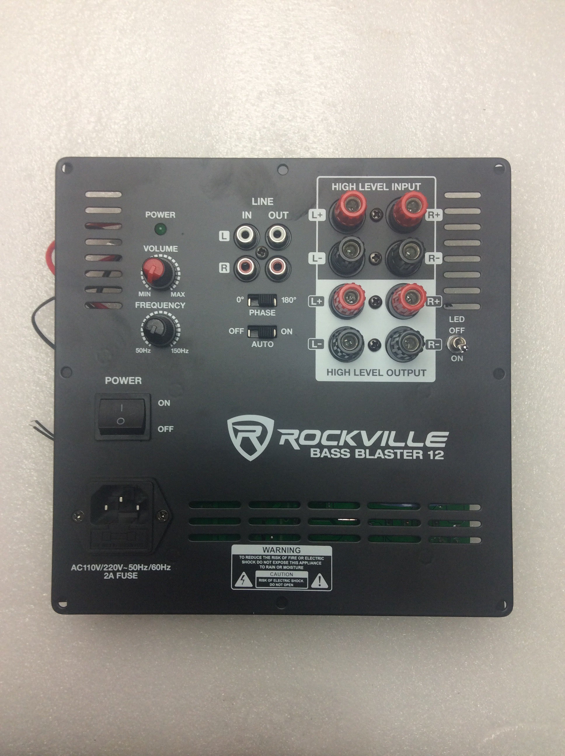 BASS BLASTER 12 AMP PLATE – Rockville